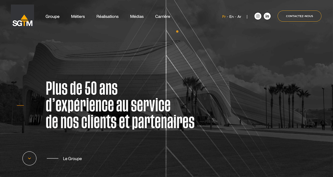 Accueil - SGTM